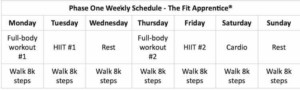 12 Week Body Transformation Workout Plan at Home